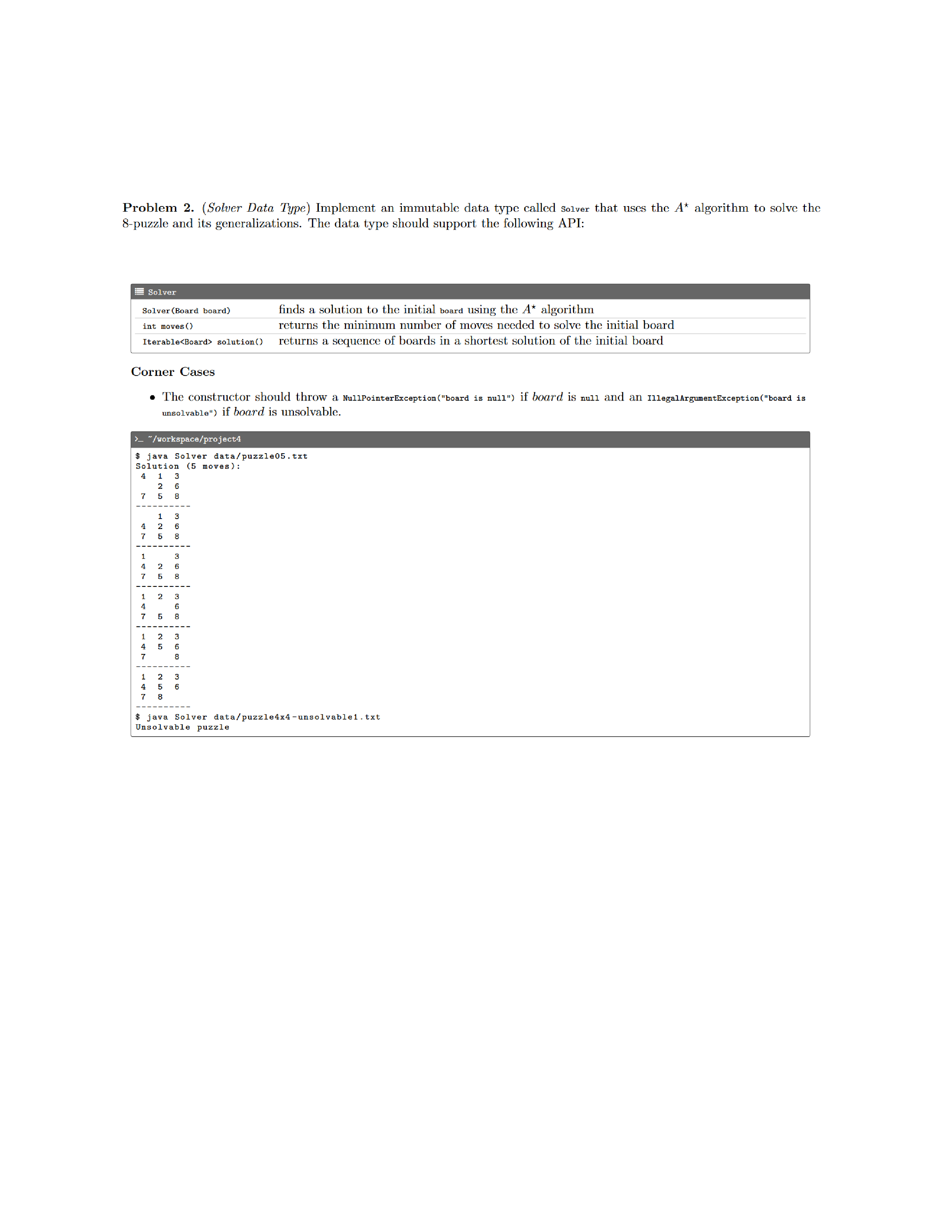 Solved Problem 2 Solver Data Type Implement An Immutable