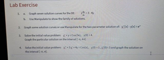 Solved solving differential equation using DSolve with | Chegg.com