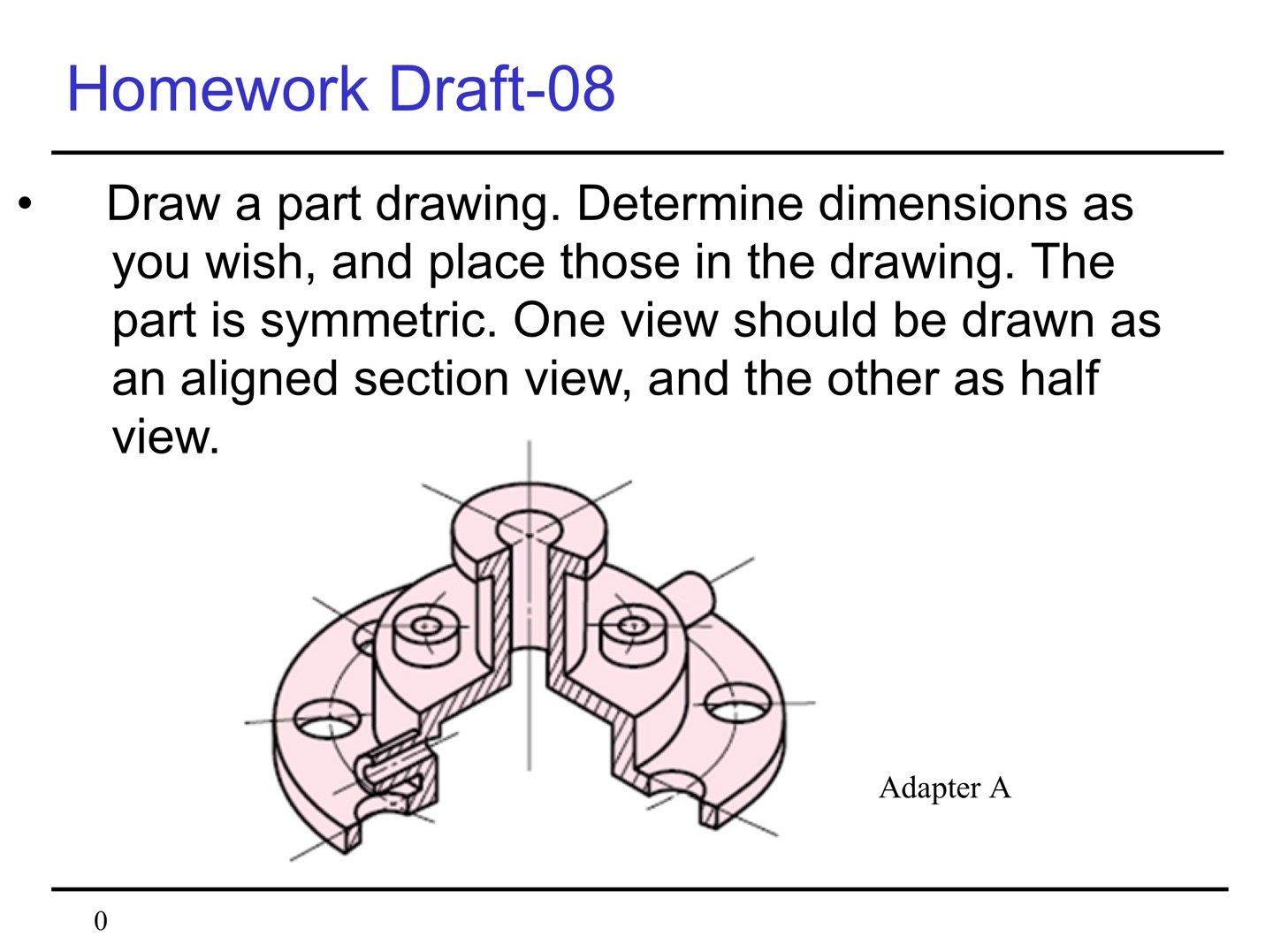 Solved Draw a part drawing. Determine dimensions asyou wish, | Chegg.com
