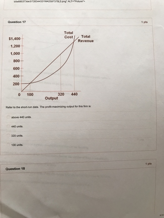 Solved Question 1 1 pts $6.30 188 212 384 416 Refer to the | Chegg.com