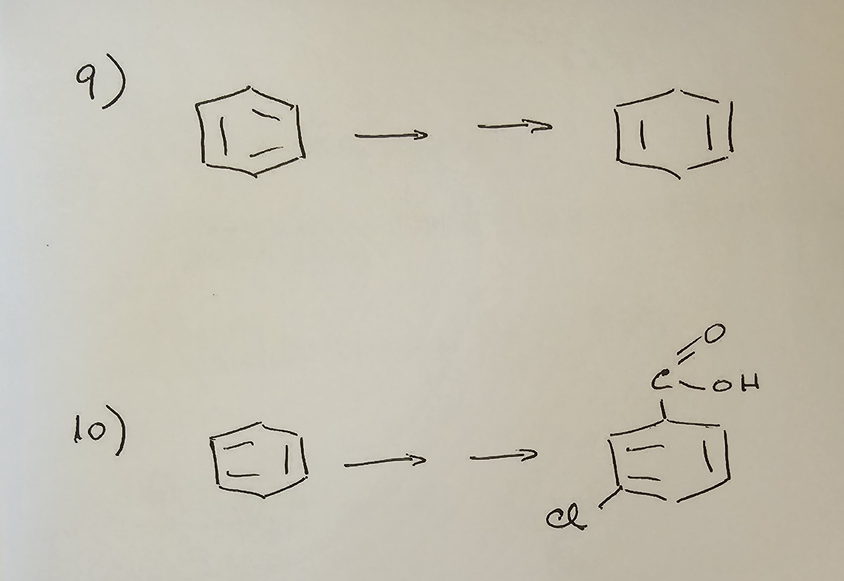 Solved Write the synthesis sequence to obtain the products | Chegg.com
