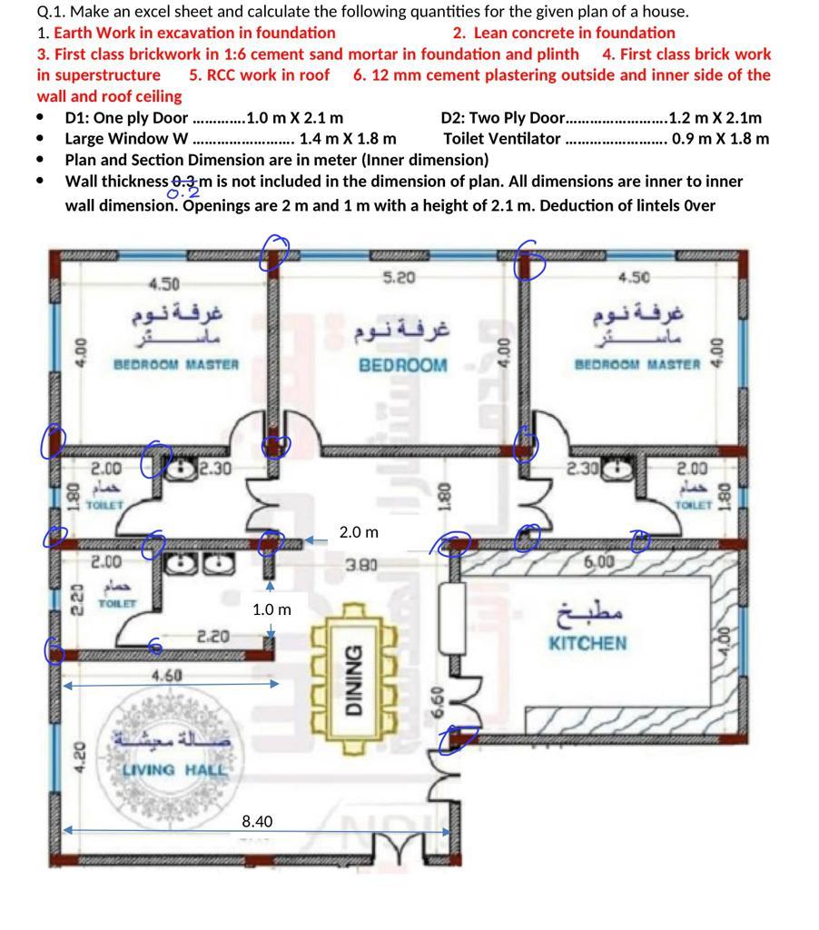Solved Q.1. Make an excel sheet and calculate the following | Chegg.com