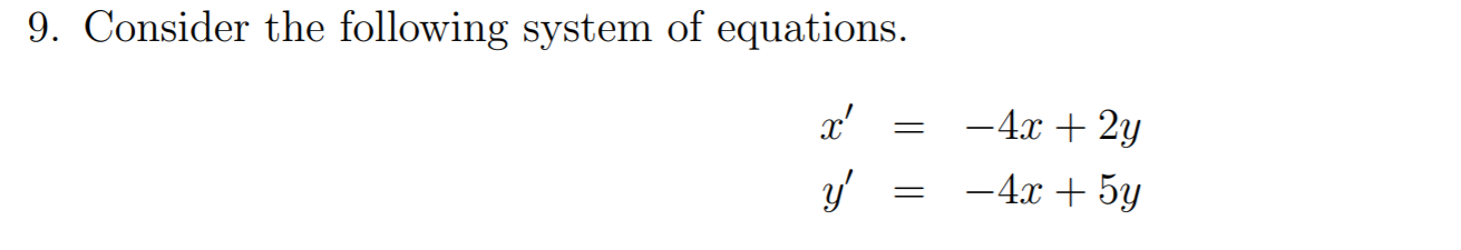 Solved a) Find the vector solution to this system of | Chegg.com