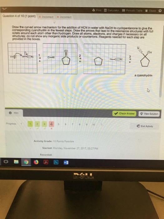 Solved Question 4 of 10 (1 point) xIncorrect Incorrect Draw | Chegg.com