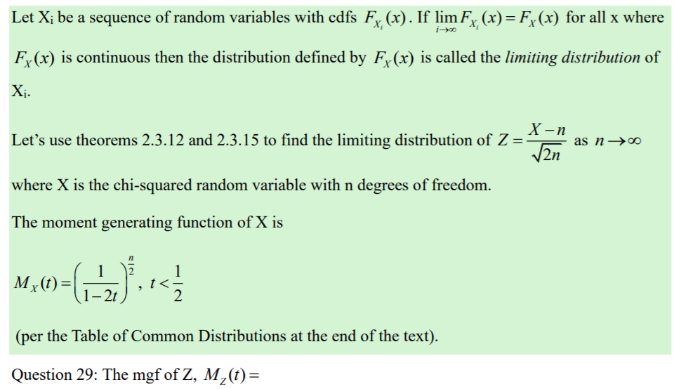 Solved Let X Be A Sequence Of Random Variables With Cdfs 1374
