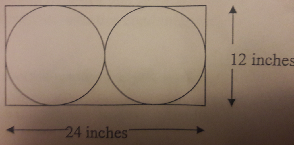 Solved Two identical circles of largest possible area are to | Chegg.com