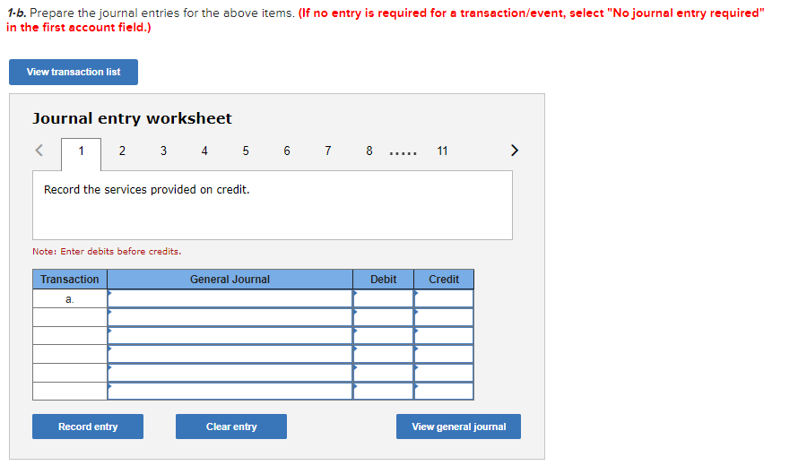 Solved Required: 1-a. For items (a) through (j), analyze the | Chegg.com