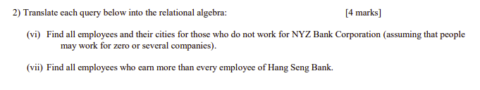 Solved A relational database consisting of four relations | Chegg.com