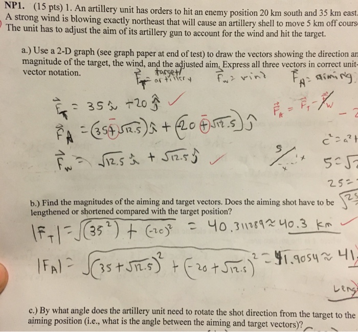 Solved An artillery unit has orders to hit an enemy position | Chegg.com