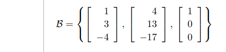 Solved In r3, determine the coordinate vector of the | Chegg.com