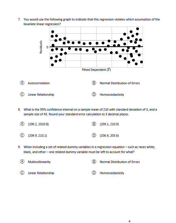 Solved There is a small typo in Question 8. Answer A should | Chegg.com