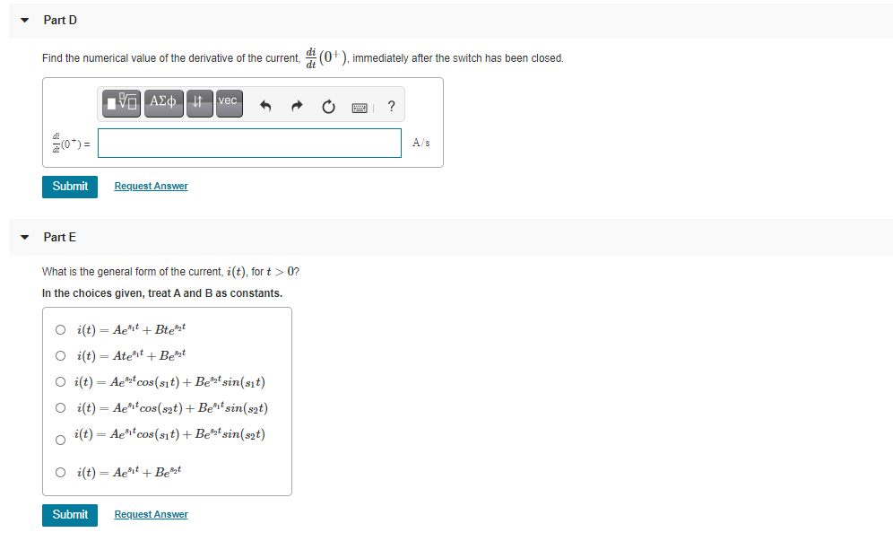Solved Review Constants Part A The initial voltage stored in | Chegg.com