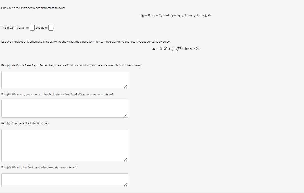 Solved Consider a recursive sequence defined as | Chegg.com