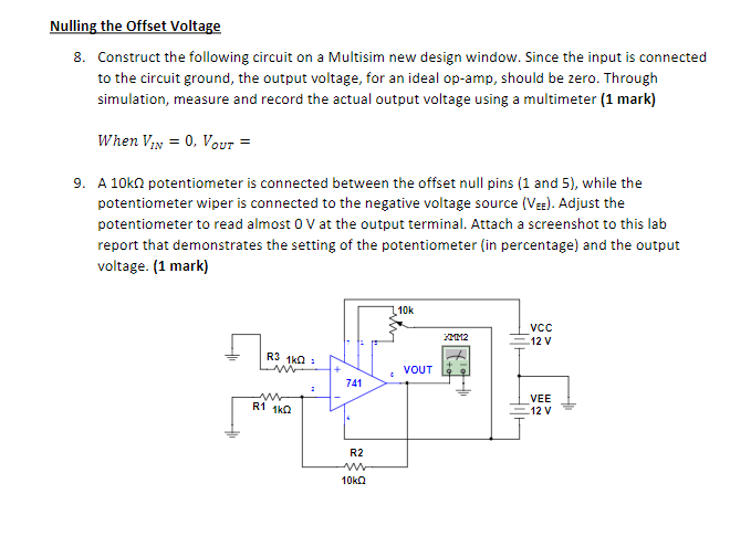 Solved Inverting Amplifier 4. Construct the following | Chegg.com