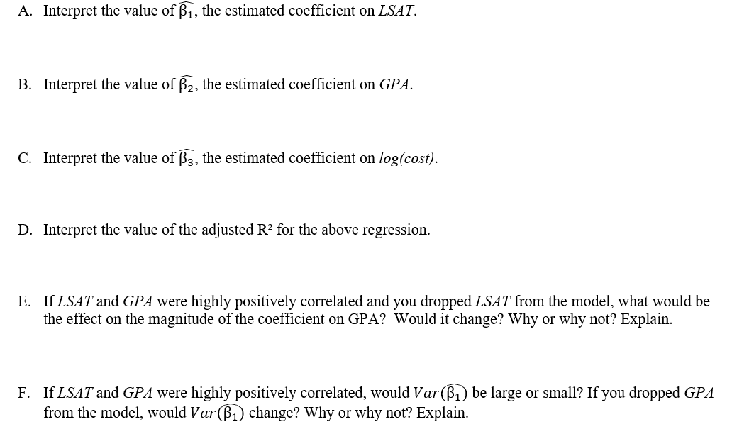 Solved 1. Consider the following model: log(salary) = Bo + | Chegg.com