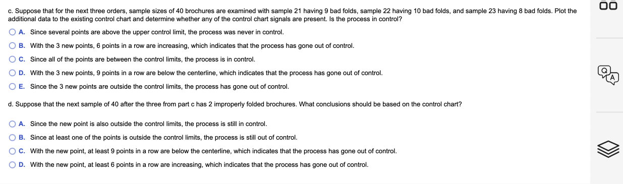 Solved \r\n\r\n\\begin{tabular}{cc} Sample & Number of | Chegg.com