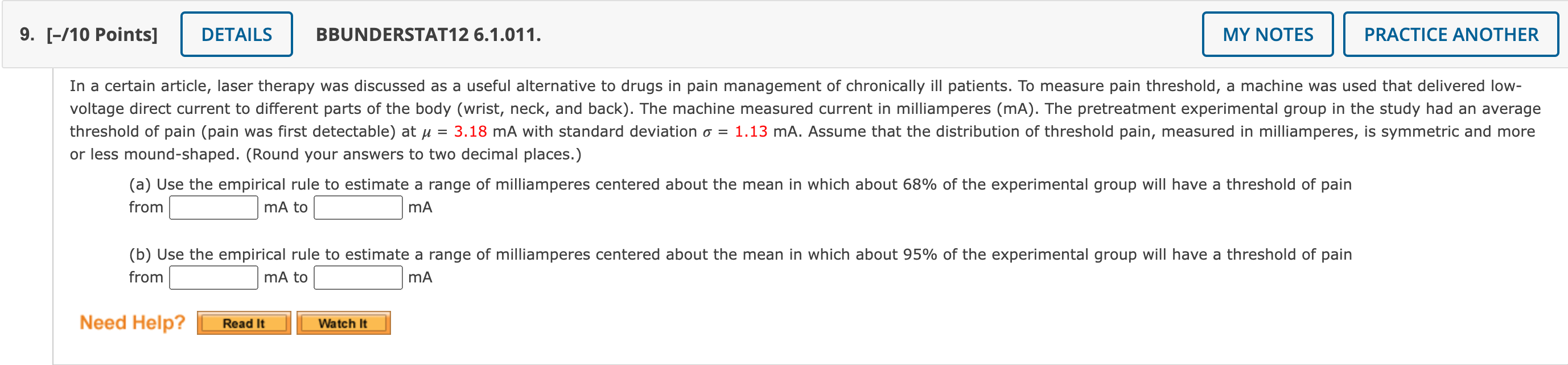 Solved or less mound-shaped. (Round your answers to two | Chegg.com