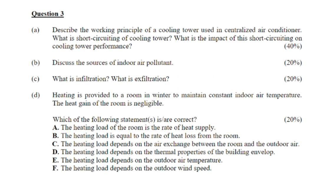 Solved Question 3 (a) Describe the working principle of a | Chegg.com