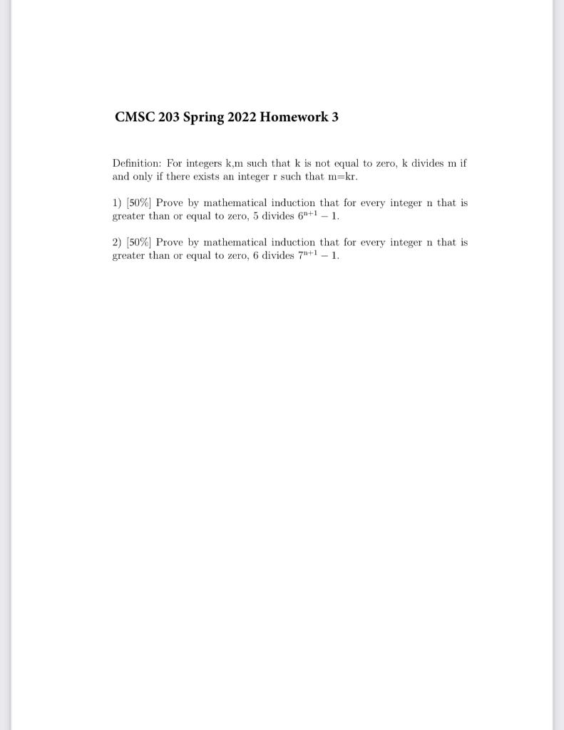 Solved CMSC 203 Spring 2022 Homework 3 Definition: For | Chegg.com