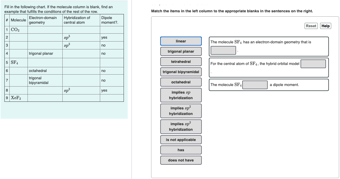 Solved Match the items in the left column to the appropriate | Chegg.com