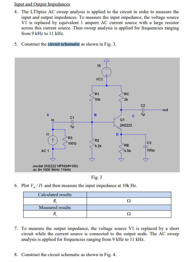 Solved B. Circuit Simulation 1. Construct the common emitter | Chegg.com
