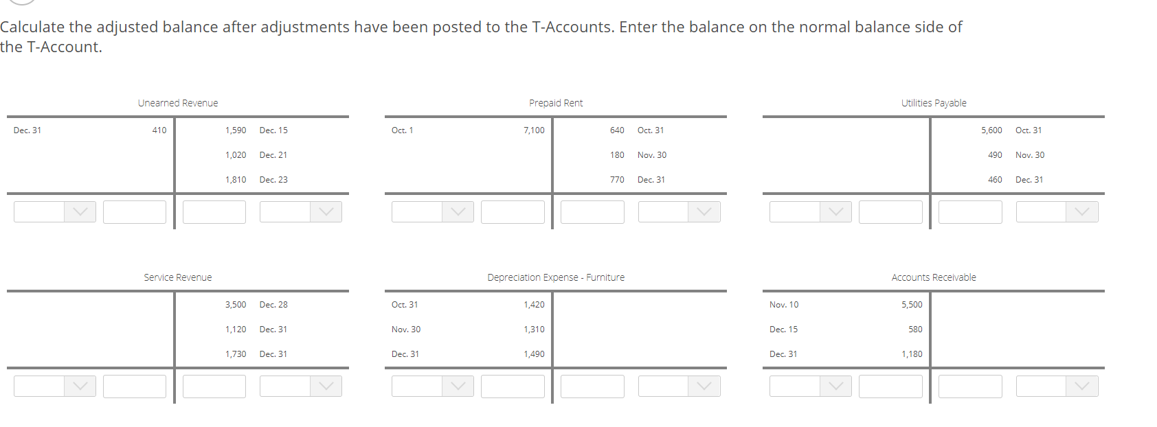 Solved Calculate the adjusted balance after adjustments have | Chegg.com