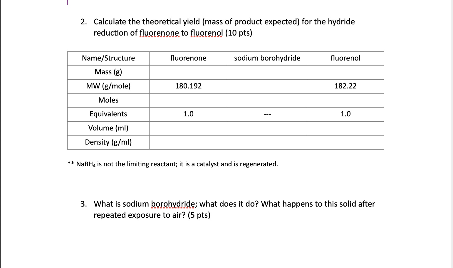 Solved 1. ﻿Calculate the theoretical yield (mass of product | Chegg.com