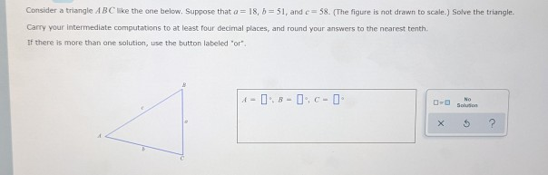 Solved Consider a triangle ABC like the one below. Suppose | Chegg.com