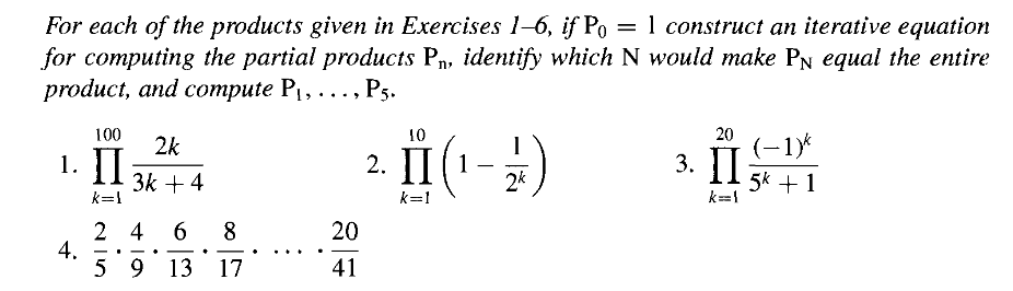 Solved For each of the products given in Exercises 1−6, if | Chegg.com