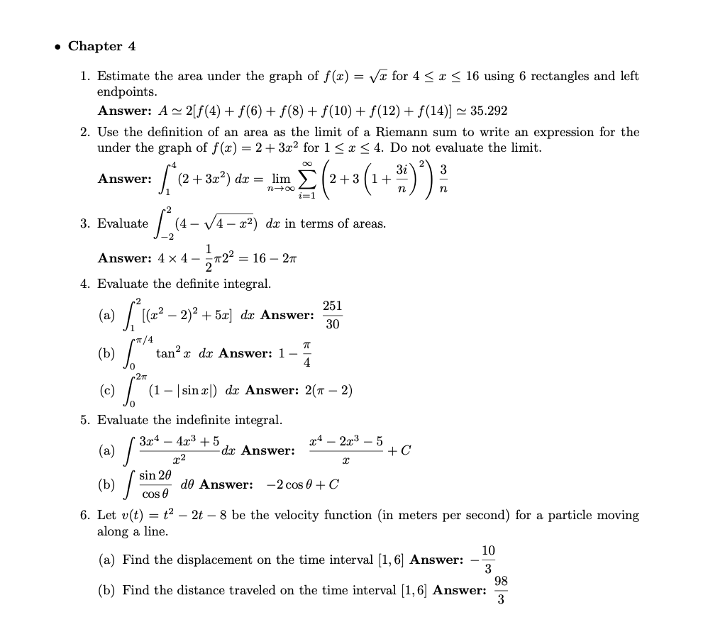 Solved • Chapter 4 1. Estimate the area under the graph of | Chegg.com