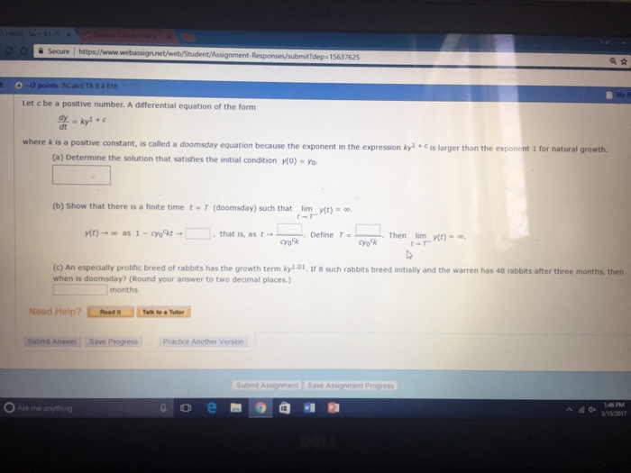 Solved 16. O -111 points scalcET8 9.4.003 suppose that a | Chegg.com Solved 16. O -111 points scalcET8 9.4.003 suppose that a | Chegg.com