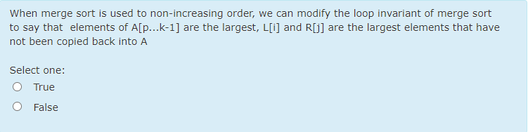 Solved When merge sort is used to non-increasing order, we | Chegg.com