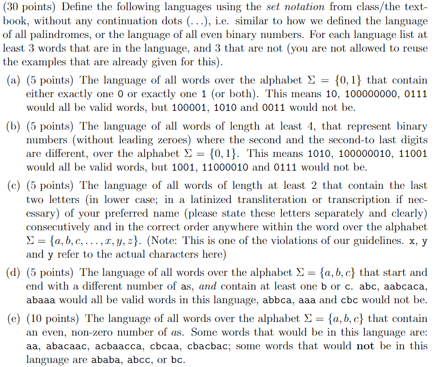 Solved Please help with C-E in this format. a) (E x E)* b) | Chegg.com