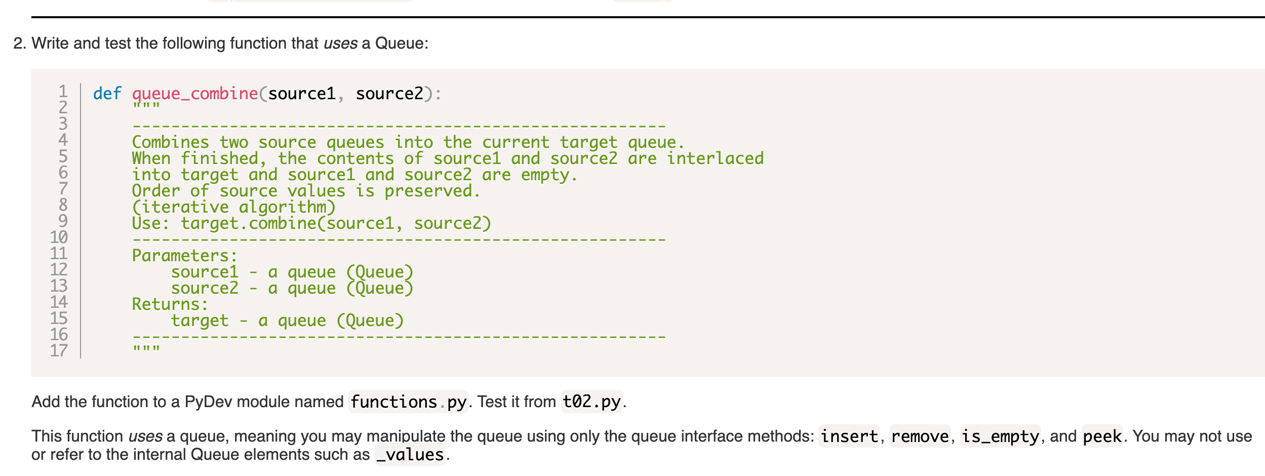 Solved # pylint: disable=protected-access from copy import | Chegg.com