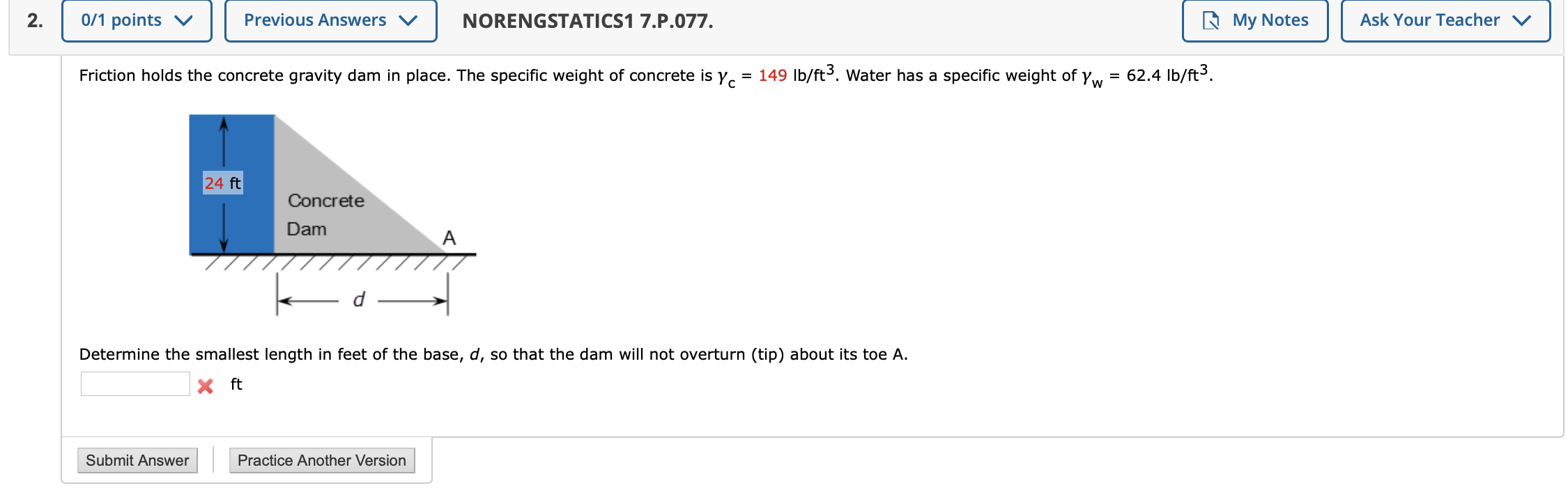Solved 0/1 points v Previous Answers V NORENGSTATICS1 | Chegg.com Solved 0/1 points v Previous Answers V NORENGSTATICS1 | Chegg.com
