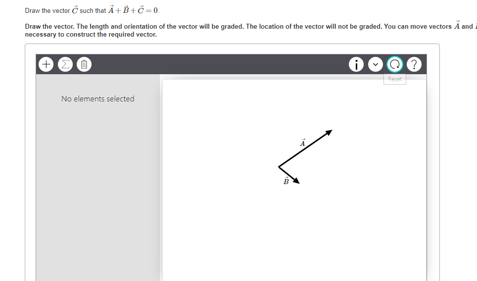Solved Draw the vector C such that A+B+C=0. Draw the vector. | Chegg.com