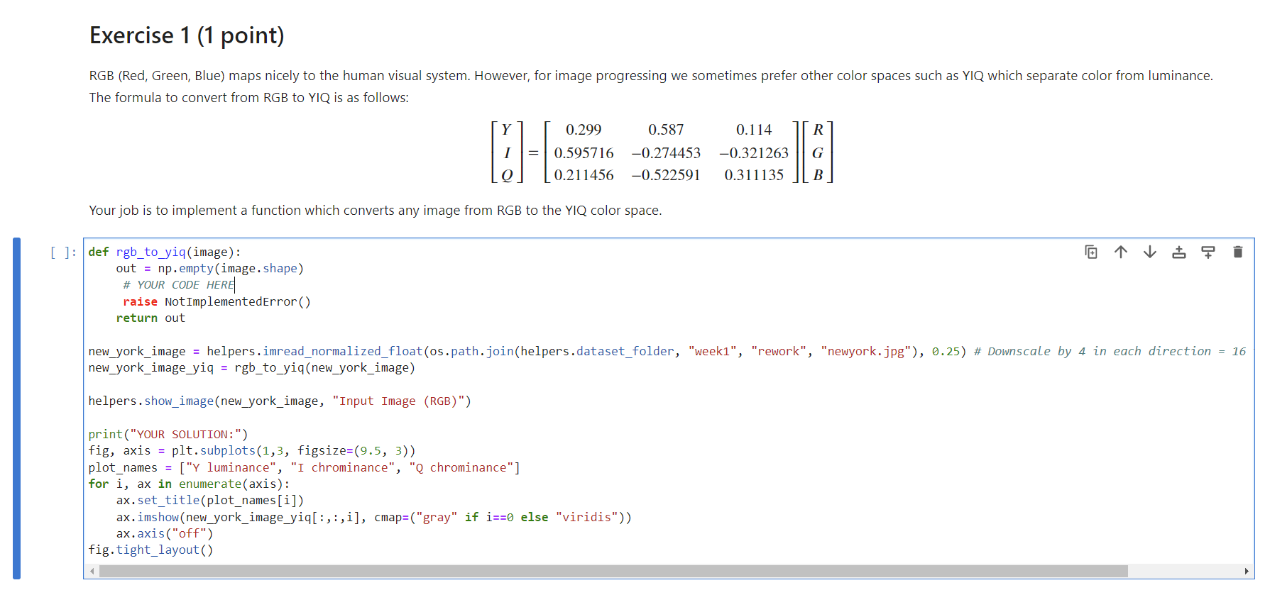 Solved RGB (Red, Green, Blue) maps nicely to the human | Chegg.com