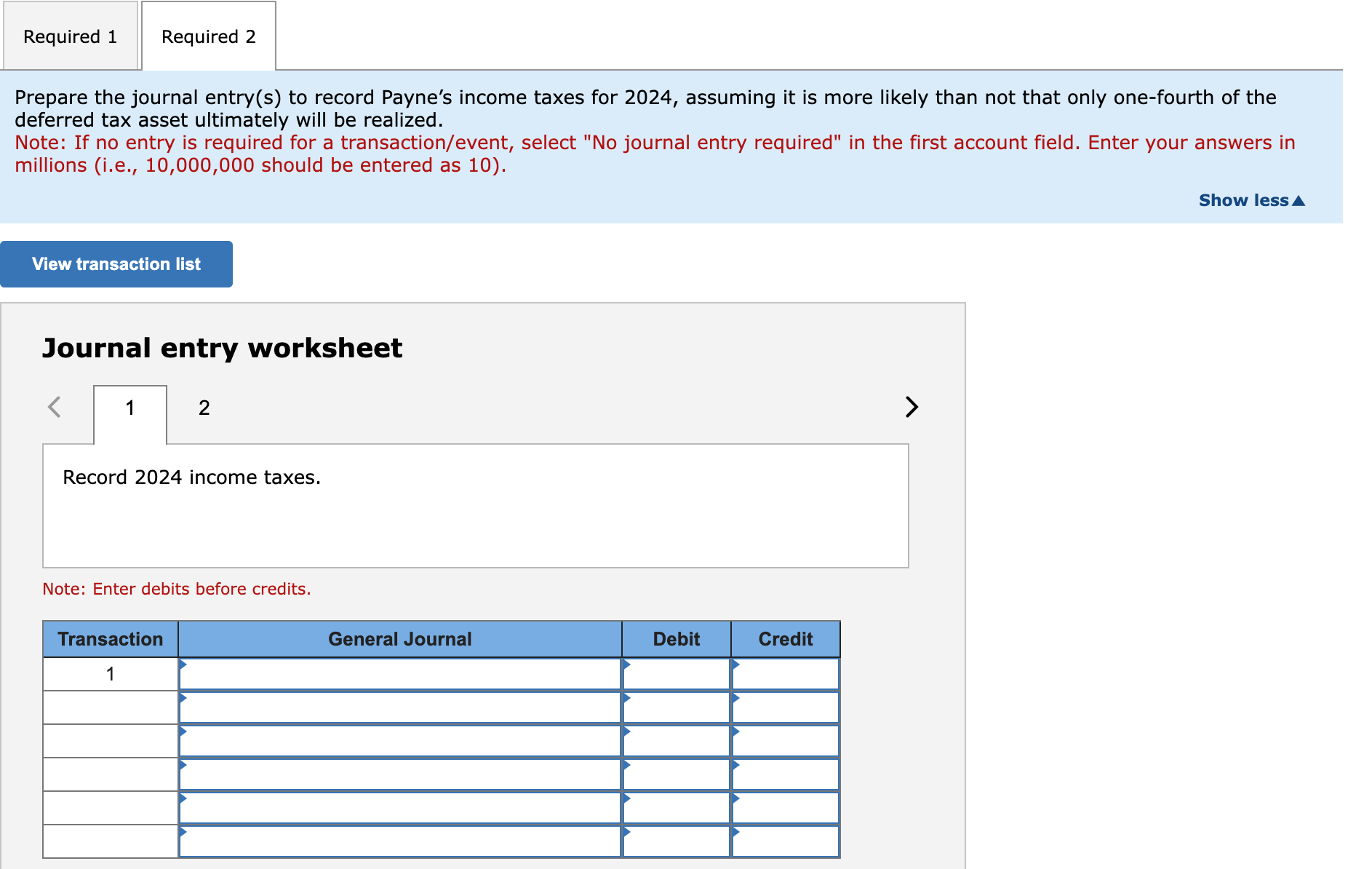 Solved At the end of 2023, Payne Industries had a deferred | Chegg.com