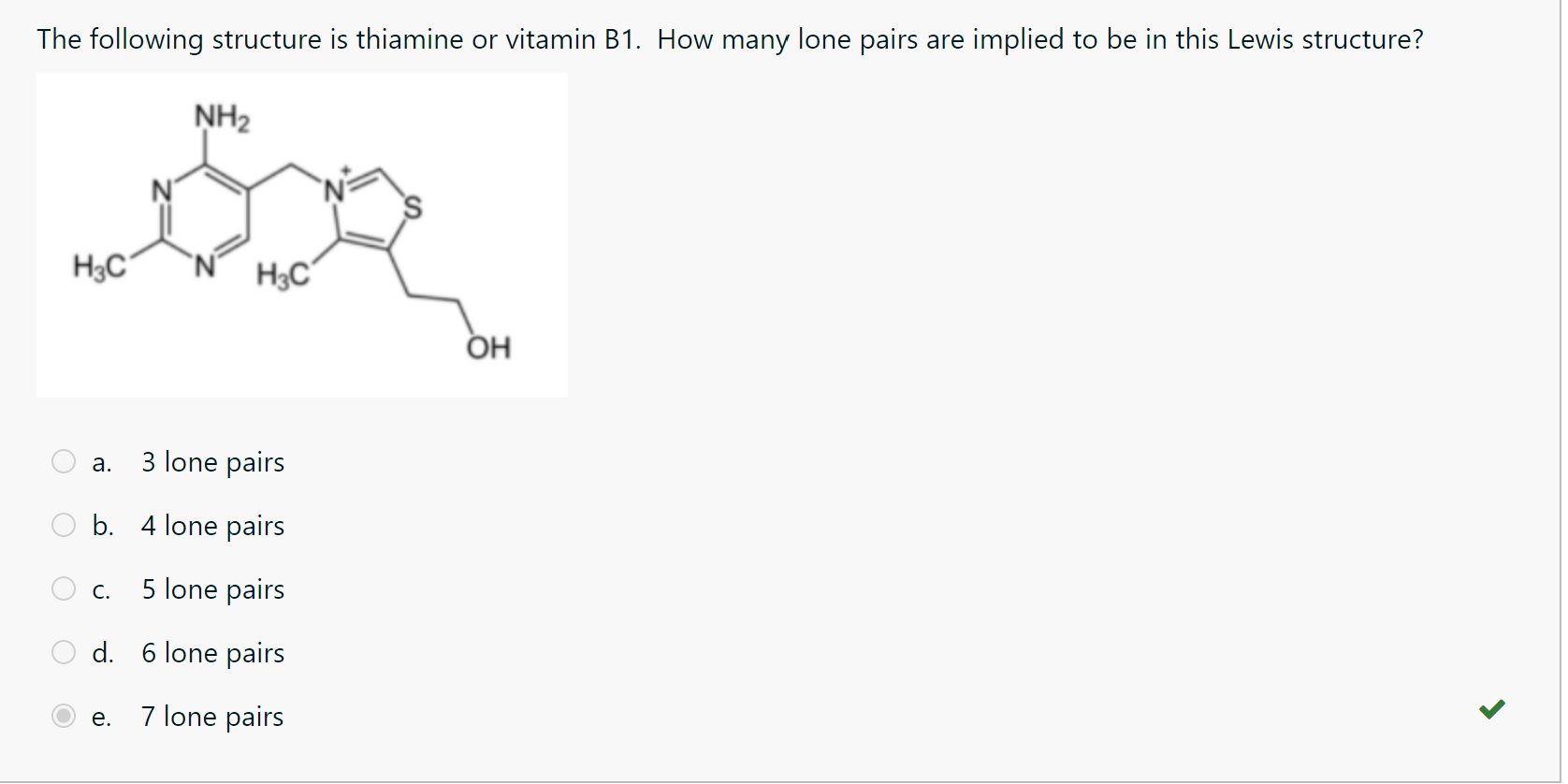 Solved The following structure is thiamine or vitamin B1. | Chegg.com