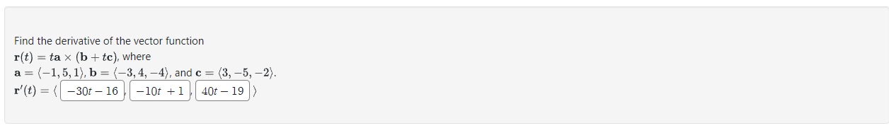 Solved Find the derivative of the vector function | Chegg.com