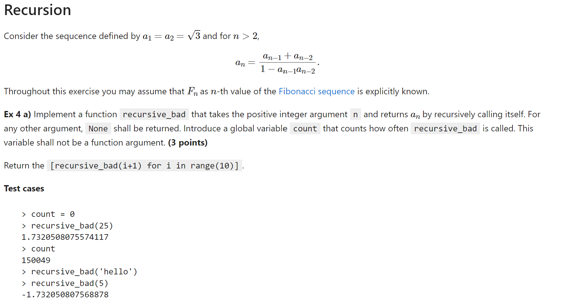 Solved Consider the sequcence defined by a1=a2=3 and for | Chegg.com