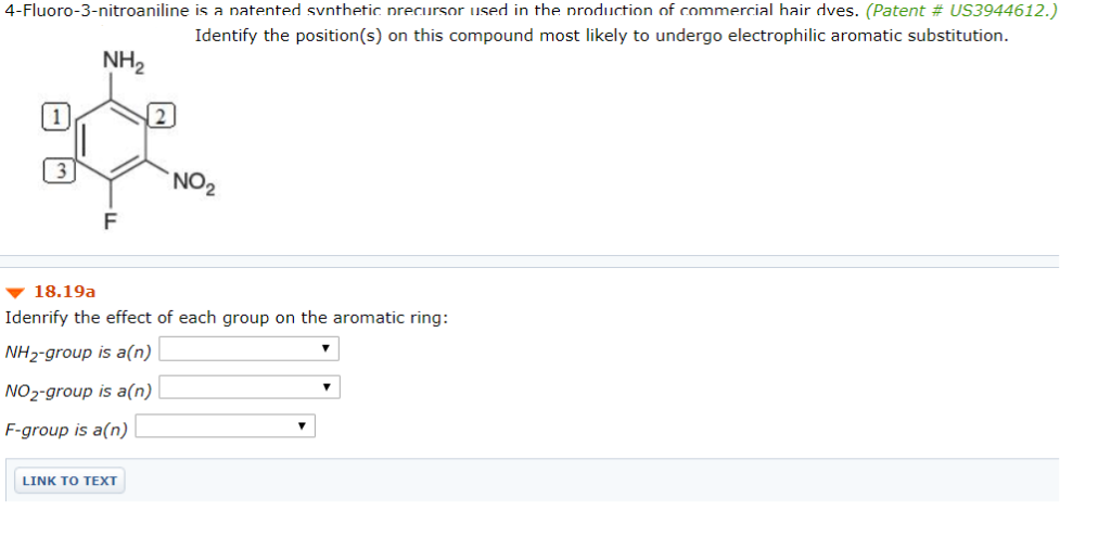 Solved NH2 group is a weak deactivator, strong deactivator, | Chegg.com