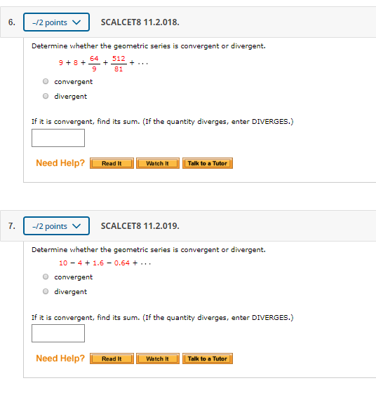 Solved 6. -12 points v SCALCETS 11.2.018. Determine whether | Chegg.com Solved 6. -12 points v SCALCETS 11.2.018. Determine whether | Chegg.com