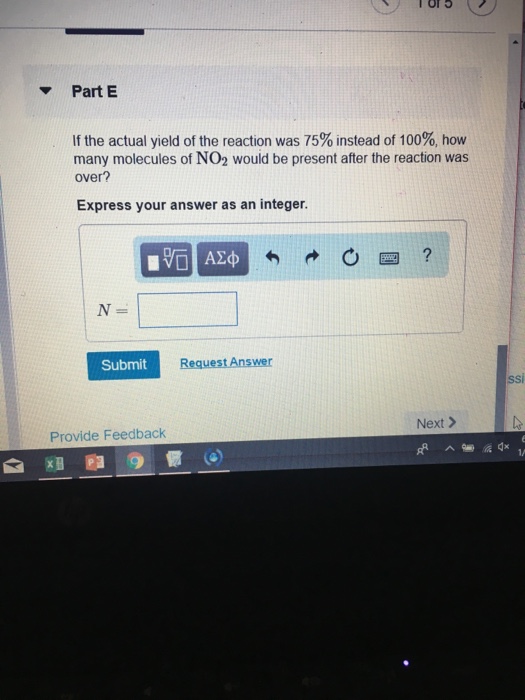 Solved 1 of5 Problem 3.8 Nitrogen monoxide and oxygen react | Chegg.com