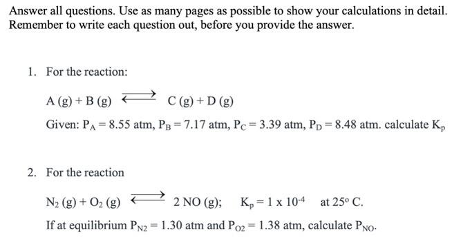 Solved Answer all questions. Use as many pages as possible | Chegg.com