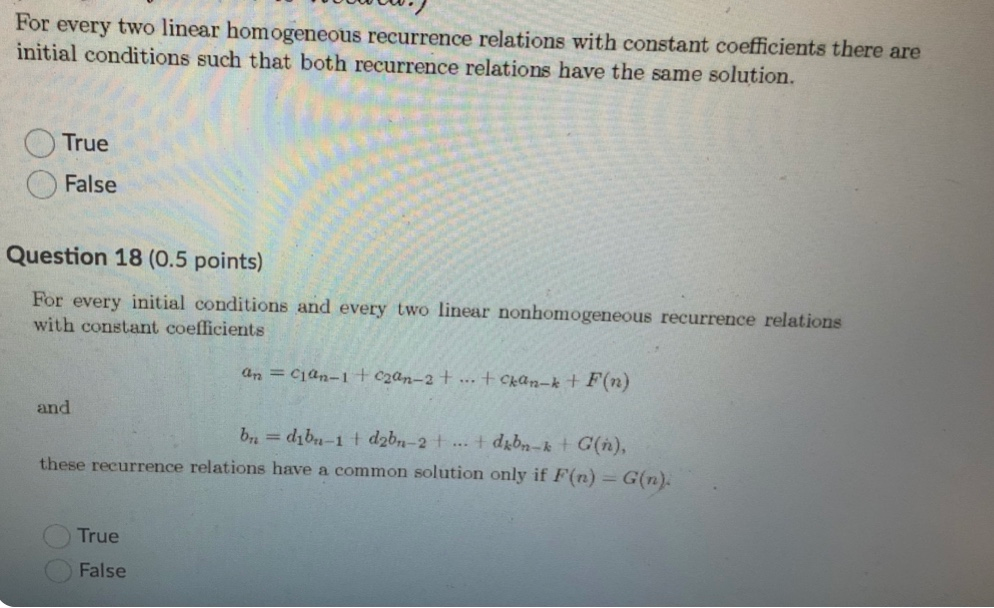 Solved For Every Two Linear Homogeneous Recurrence Relations