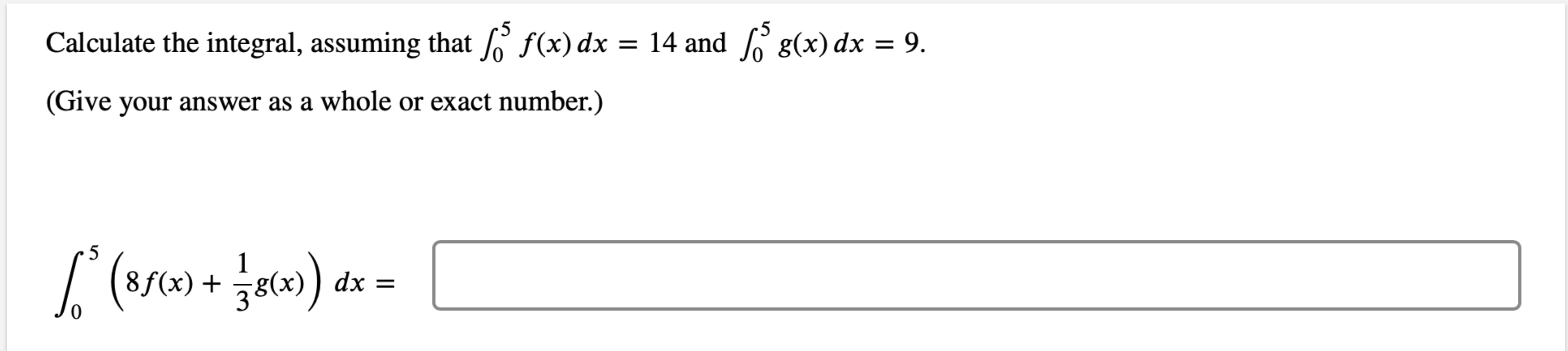 Solved Calculate the integral, assuming that ∫05f(x)dx=14 | Chegg.com