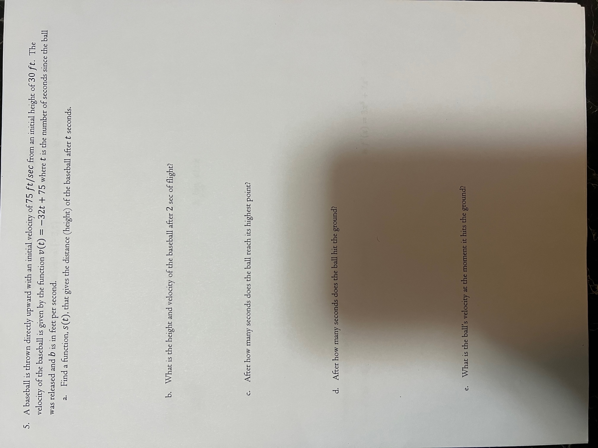 Solved A baseball is thrown directly upward with an initial | Chegg.com