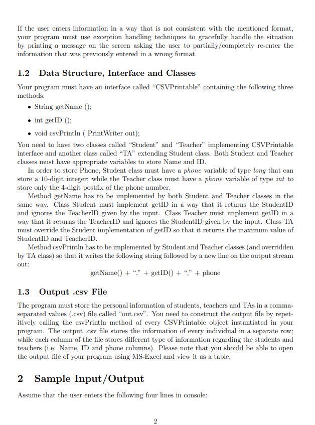 Solved In this assignment, you implement a program for | Chegg.com