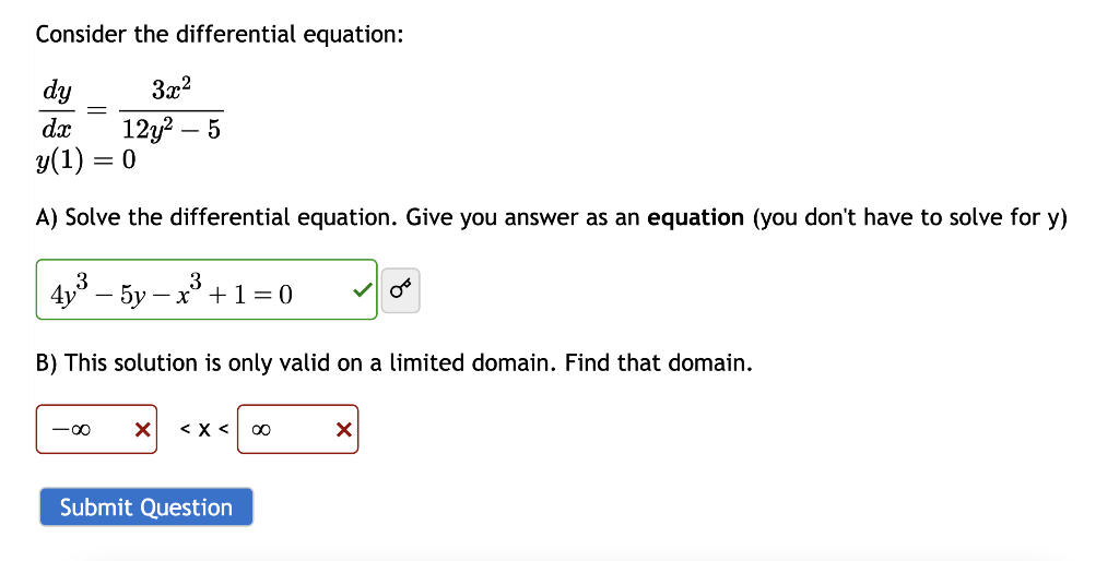 Solved Consider the differential equation: | Chegg.com